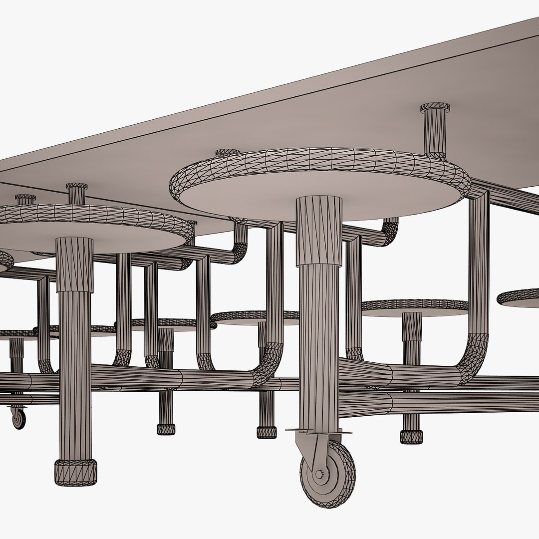 3D Cafeteria Table - TurboSquid 1334768