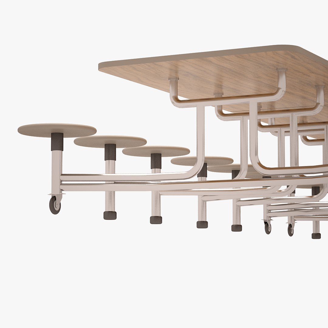 3D Cafeteria Table - TurboSquid 1334768