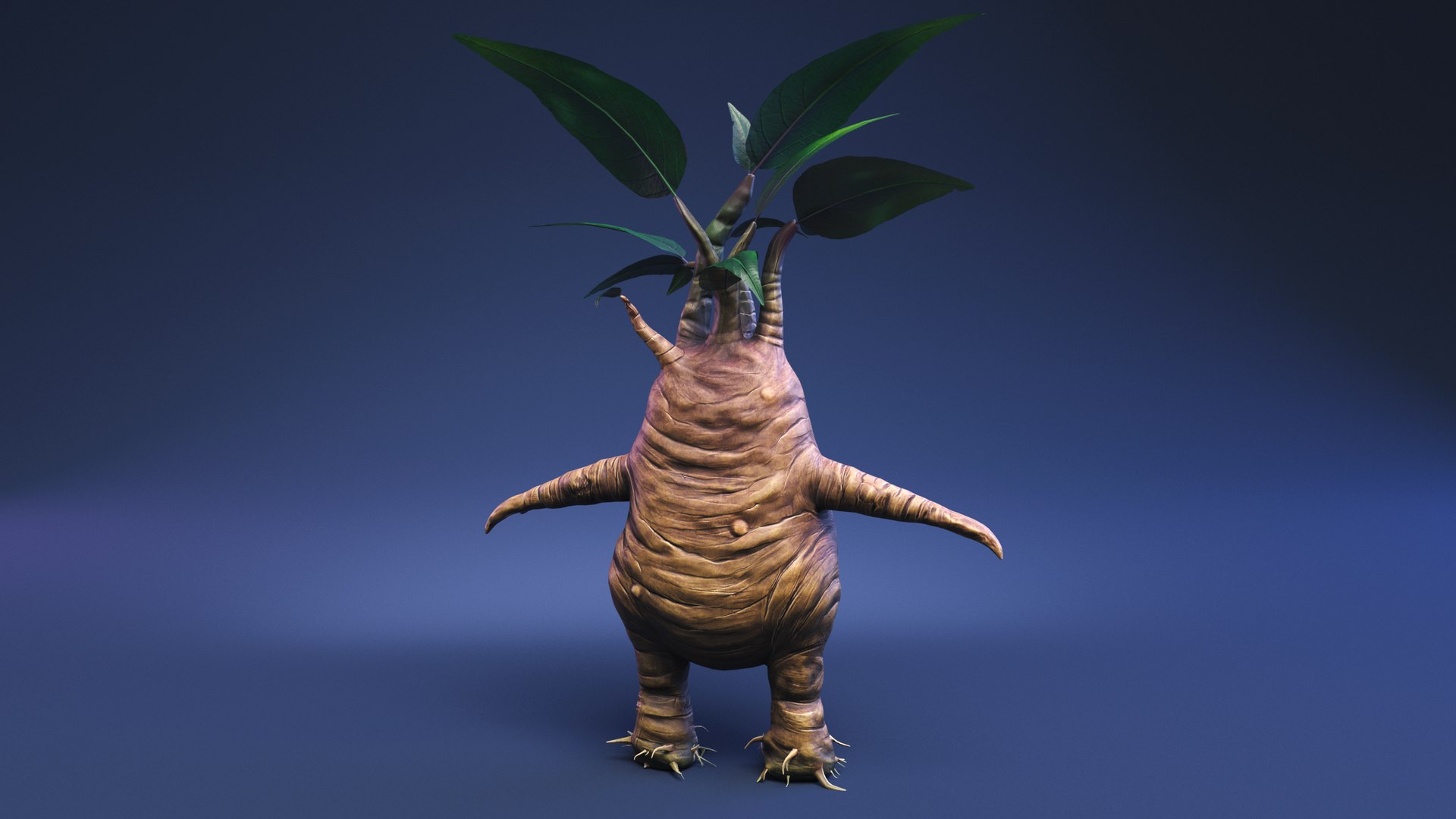 Stylized Mandragora Gnome 3D Model - TurboSquid 2097325