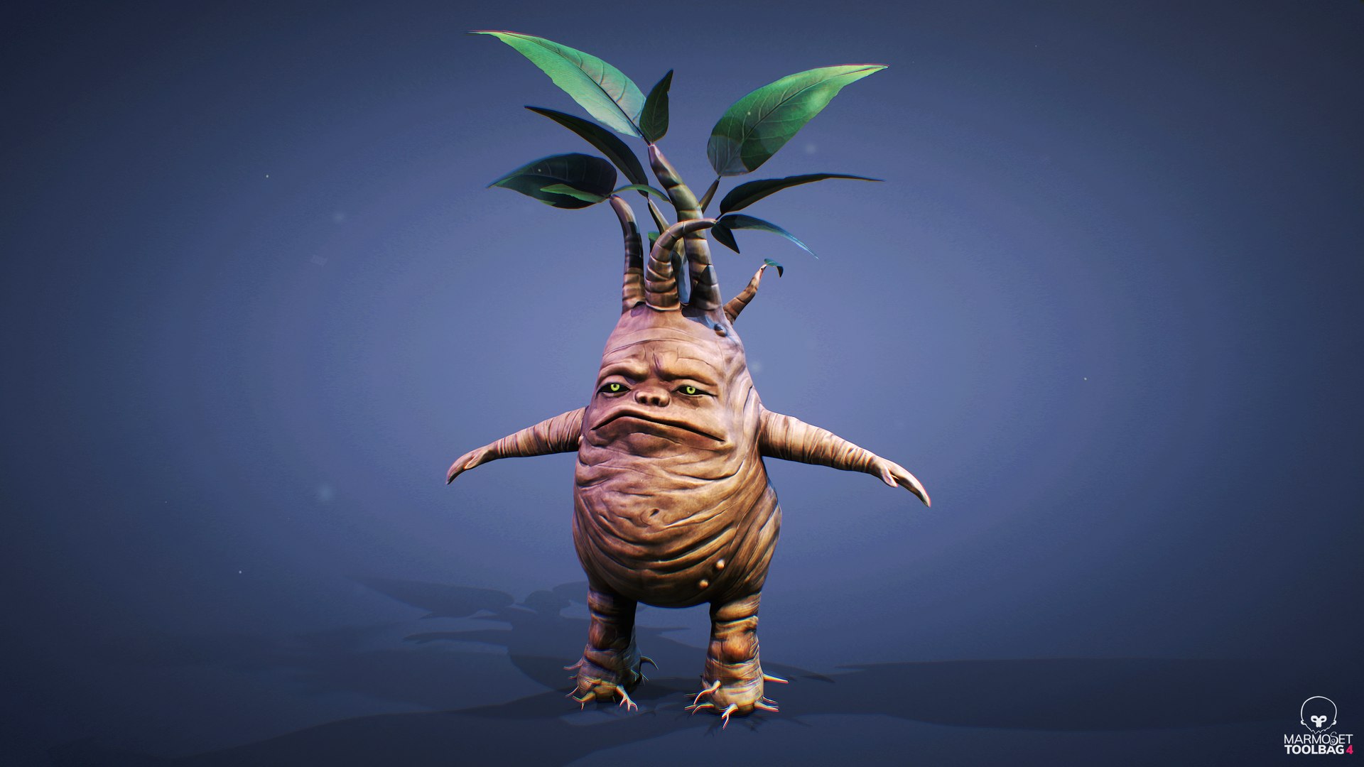 Stylized Mandragora Gnome 3D Model - TurboSquid 2097325