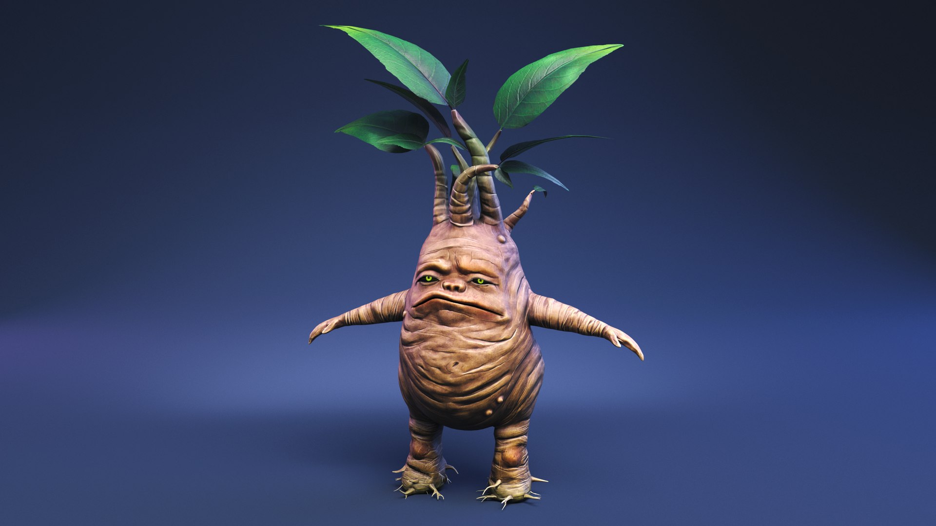 Stylized Mandragora Gnome 3D model - TurboSquid 2097325