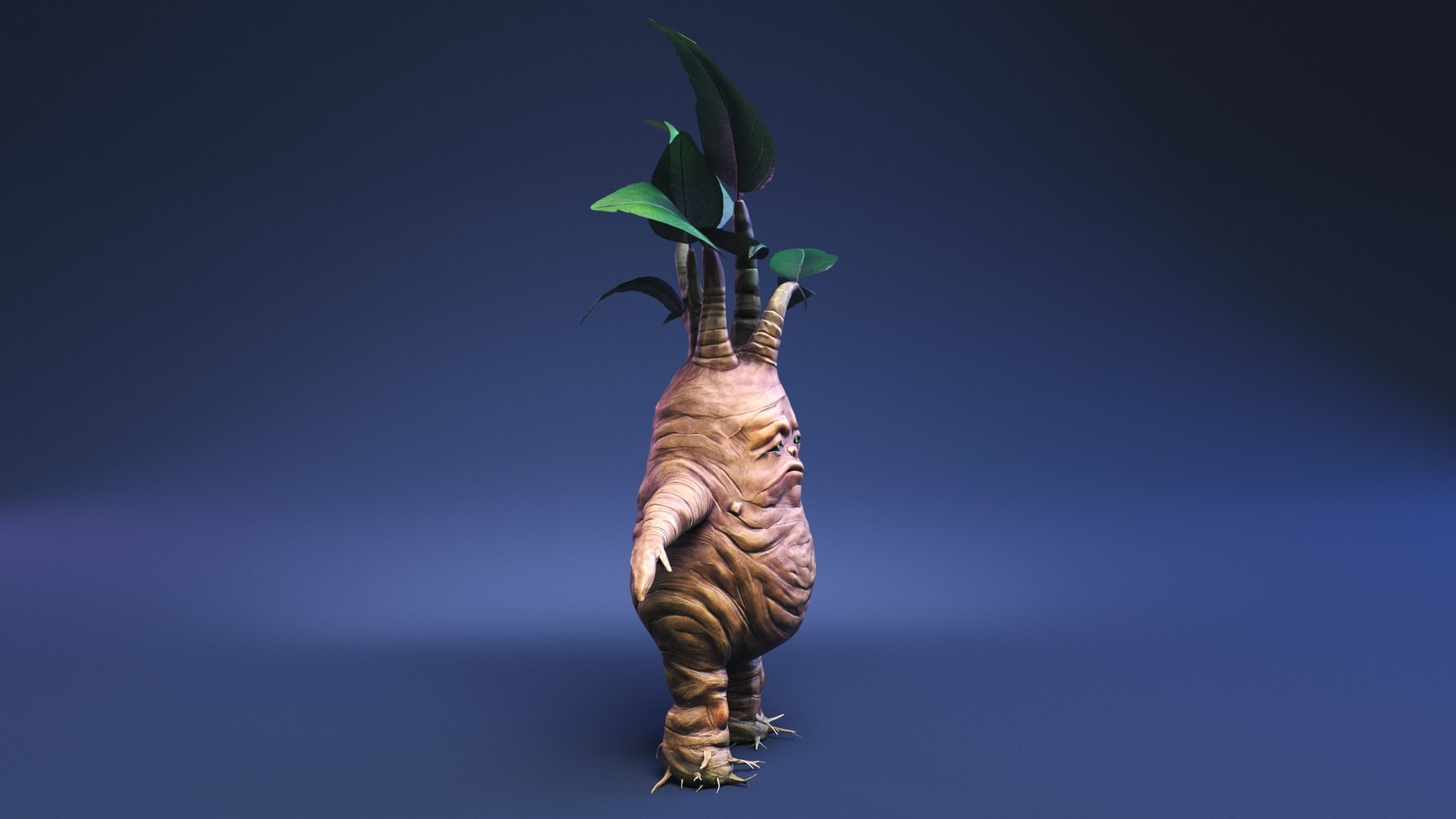 Stylized Mandragora Gnome 3D Model - TurboSquid 2097325