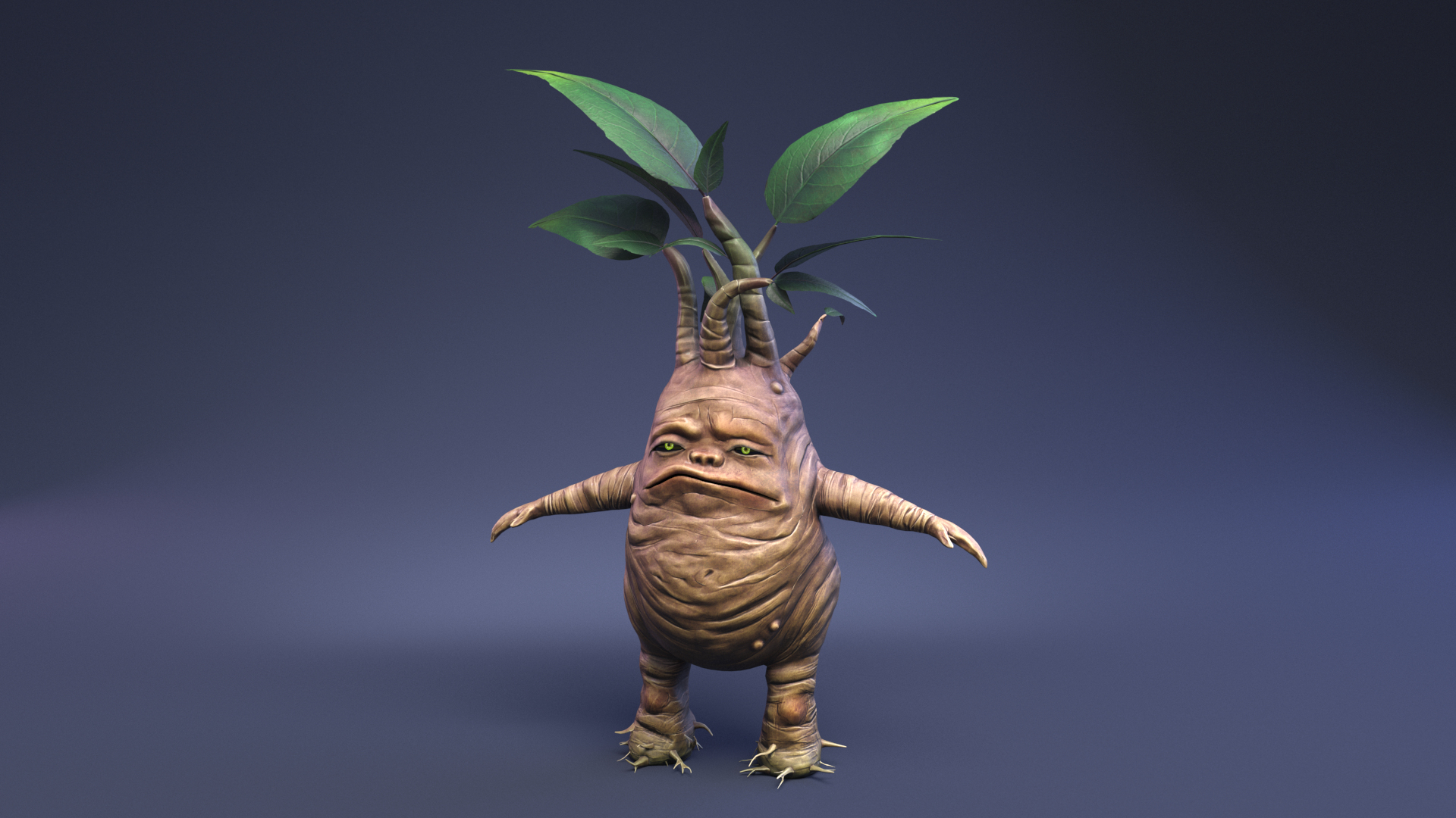 Stylized Mandragora Gnome 3D model - TurboSquid 2097325