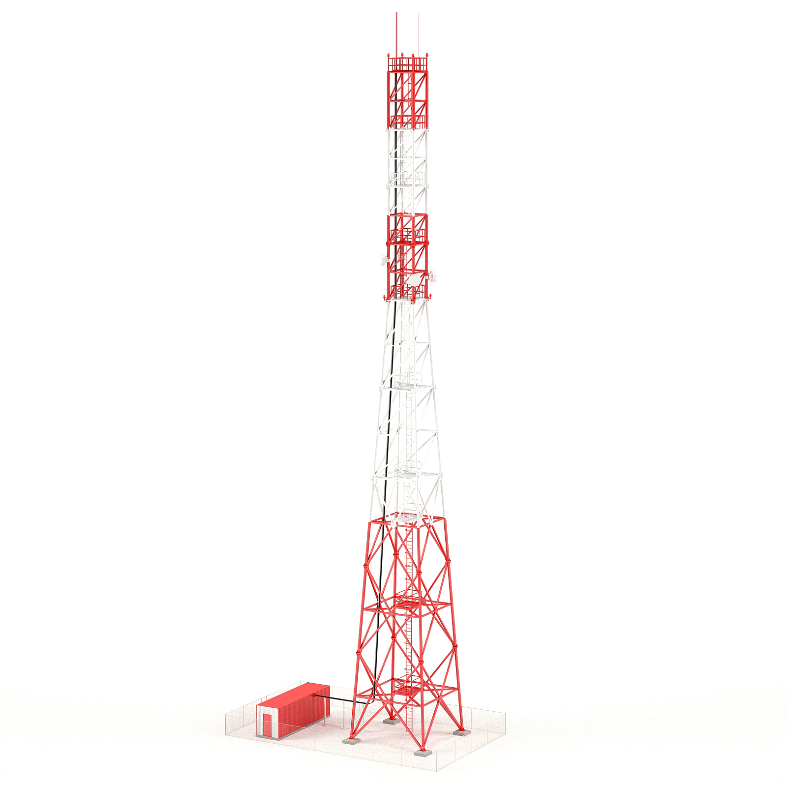 3d model communication tower