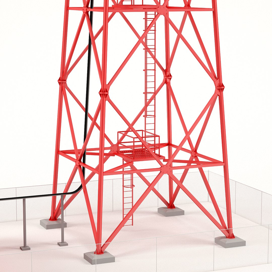 3d Model Communication Tower