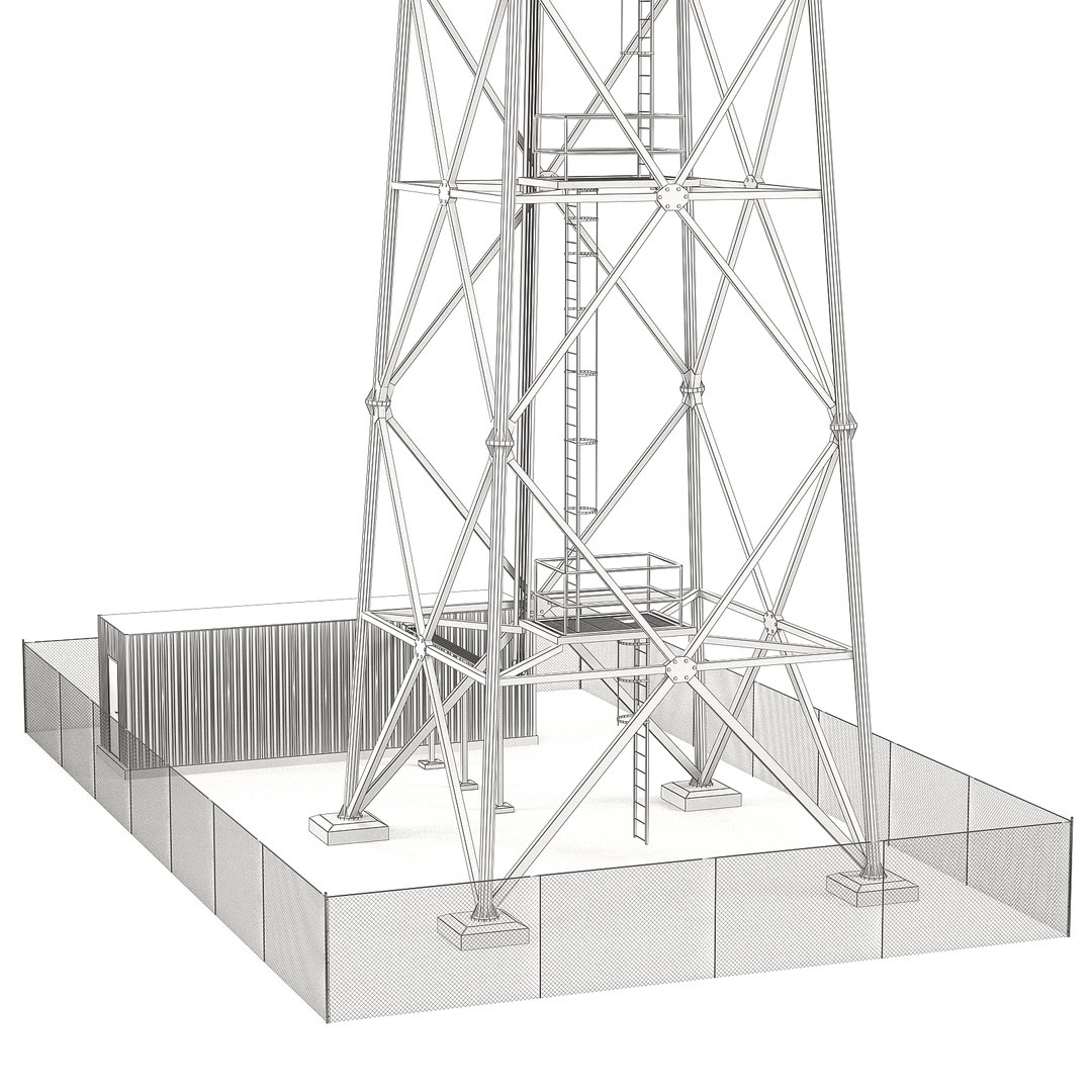 3d Model Communication Tower