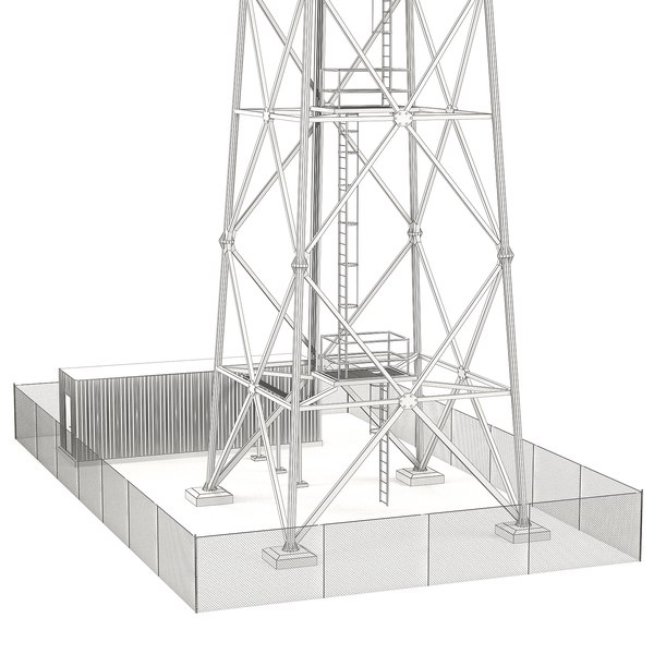 3d model communication tower