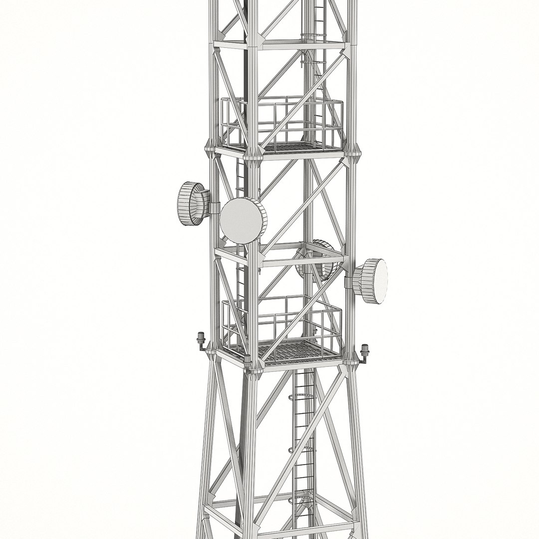 3d Model Communication Tower
