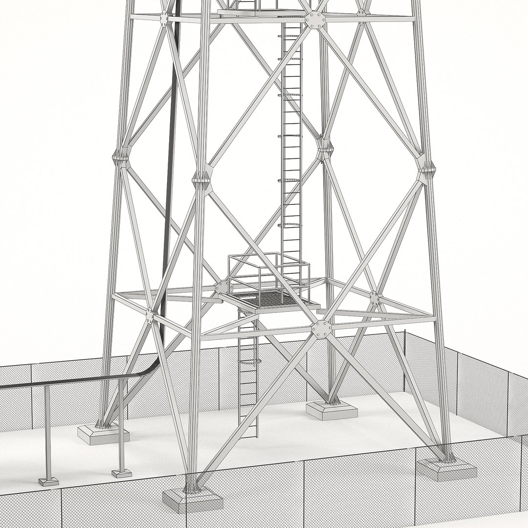 3d Model Communication Tower