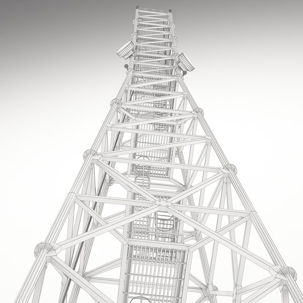 3d model communication tower