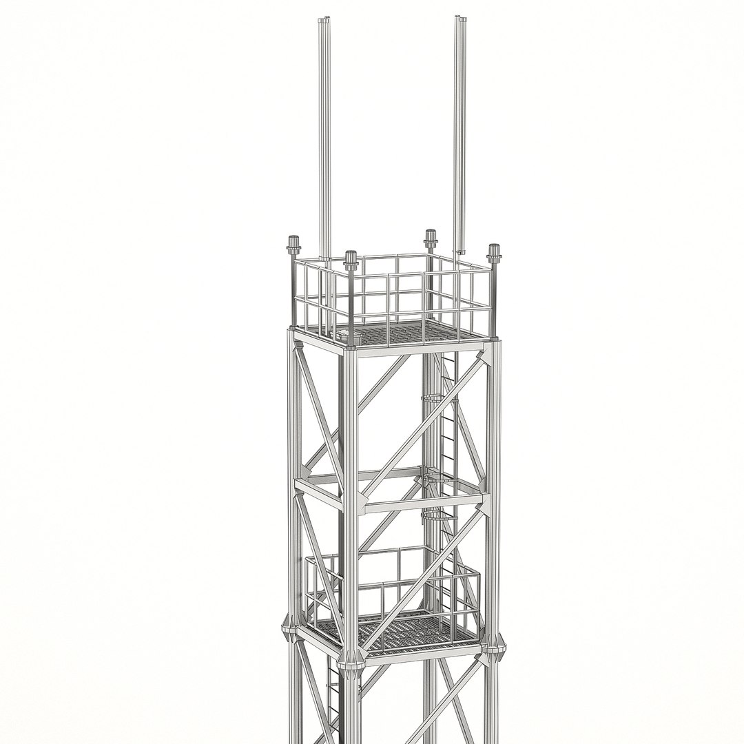 3d Model Communication Tower