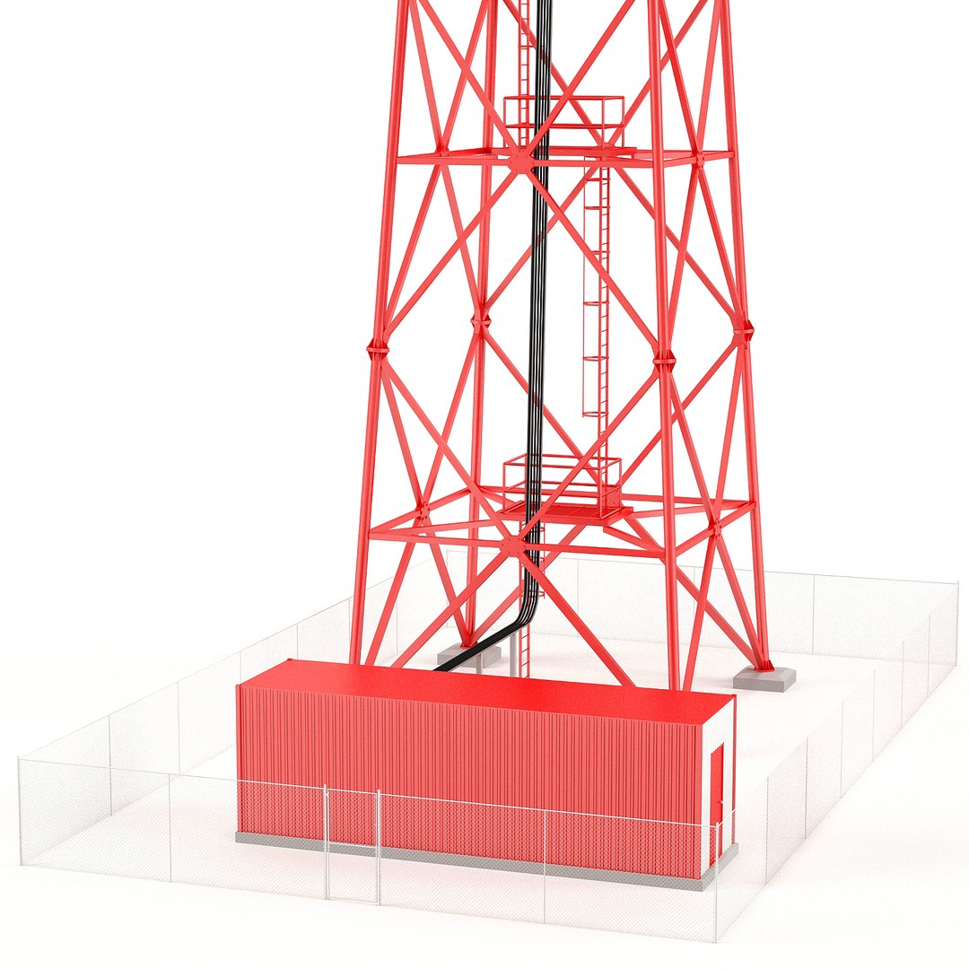 3d Model Communication Tower