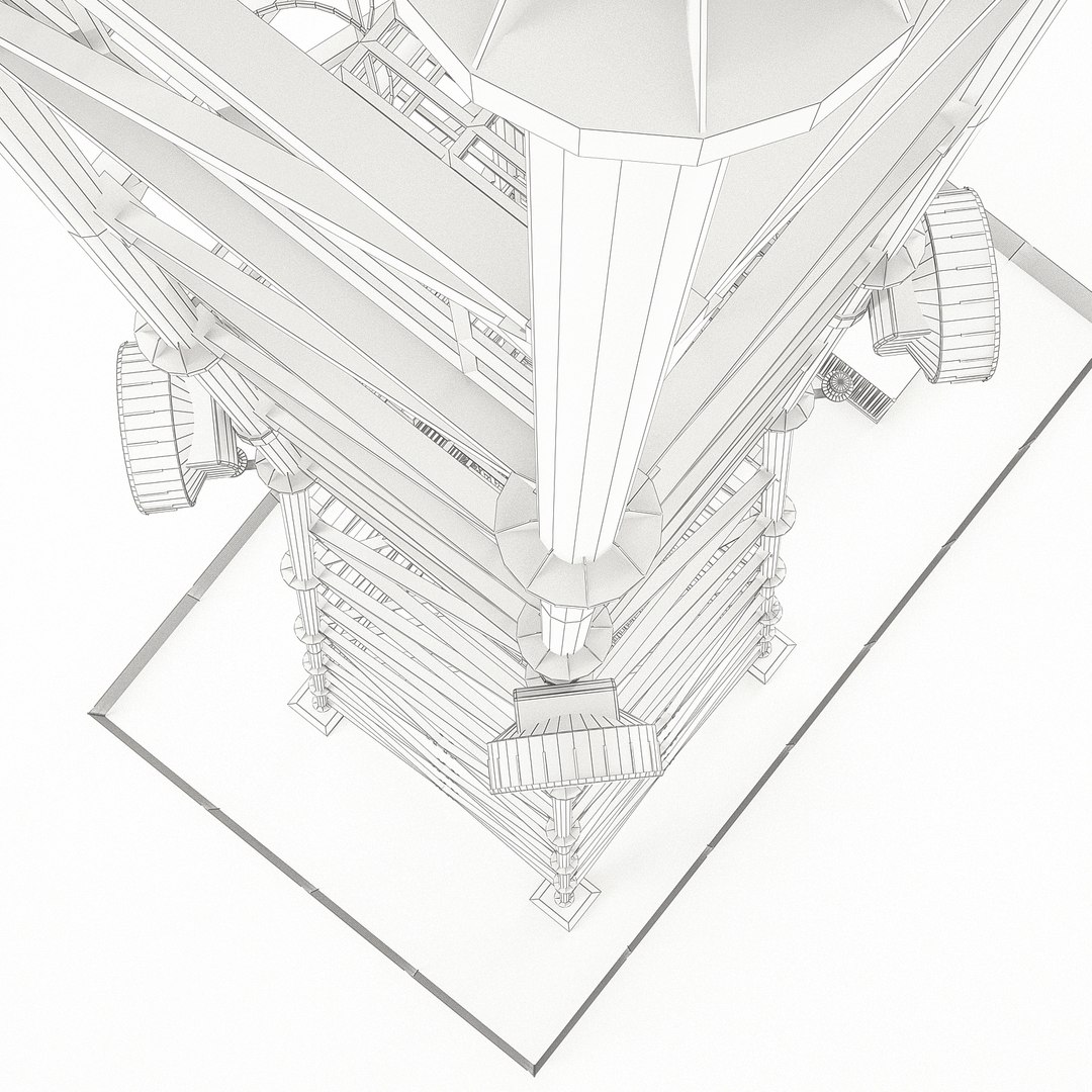 3d Model Communication Tower