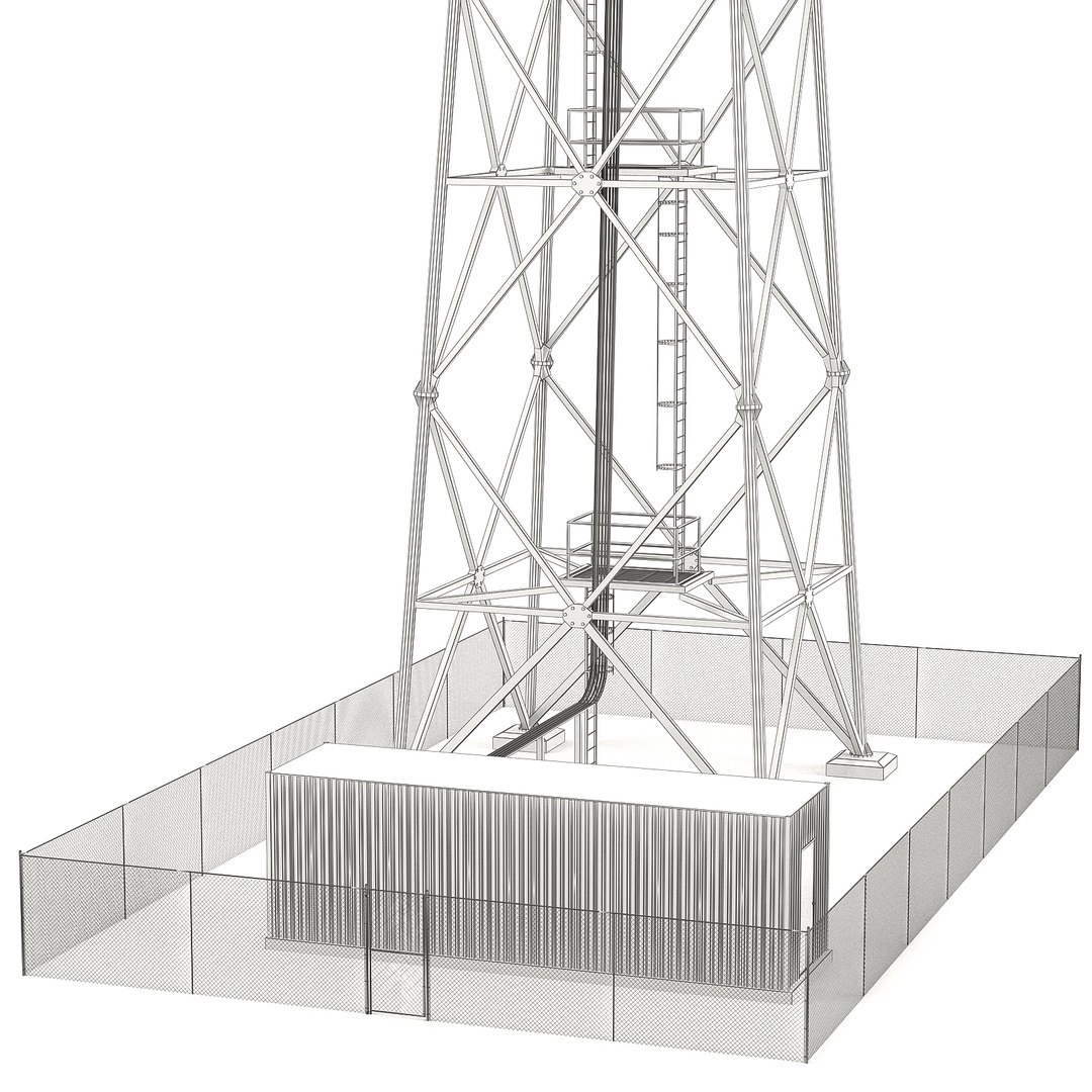 3d Model Communication Tower
