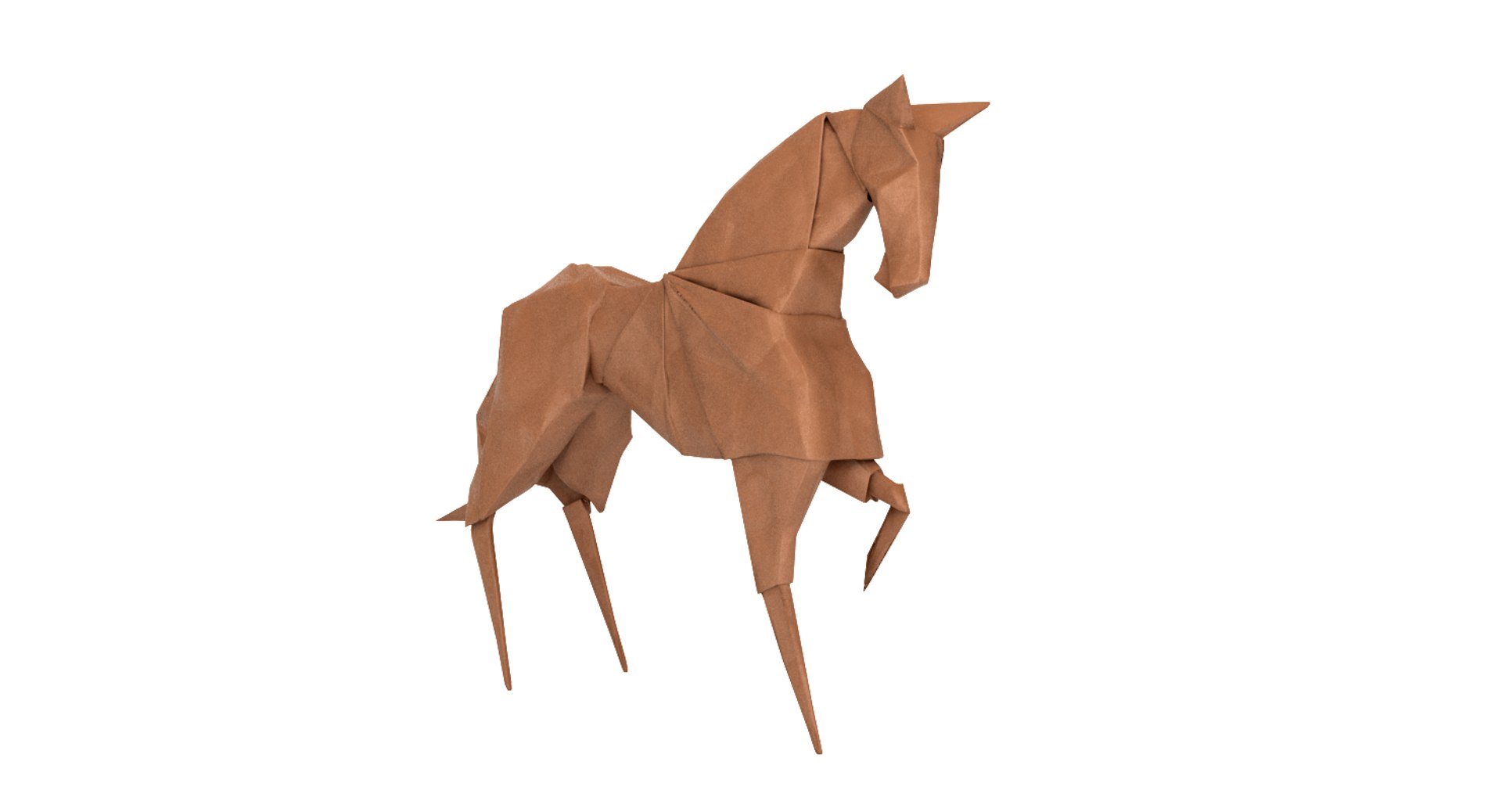 3D Model Origami Horse - TurboSquid 1399646