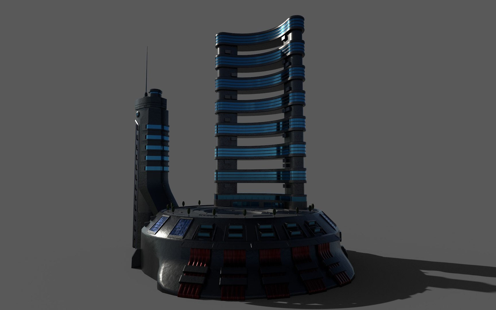 Sci-fi Hotel 3D Model - TurboSquid 1271128