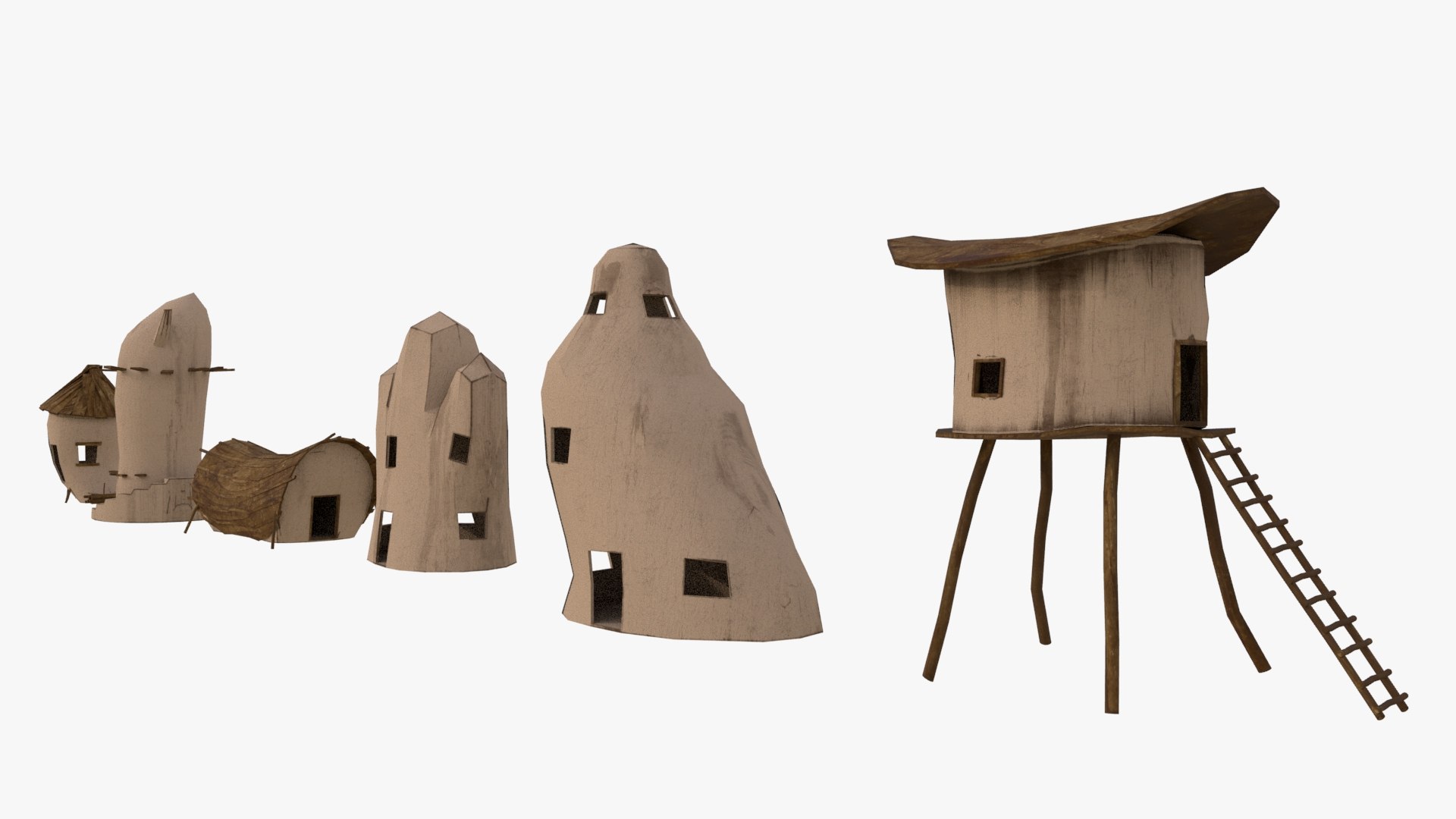 3D Model Clay House - TurboSquid 1899059