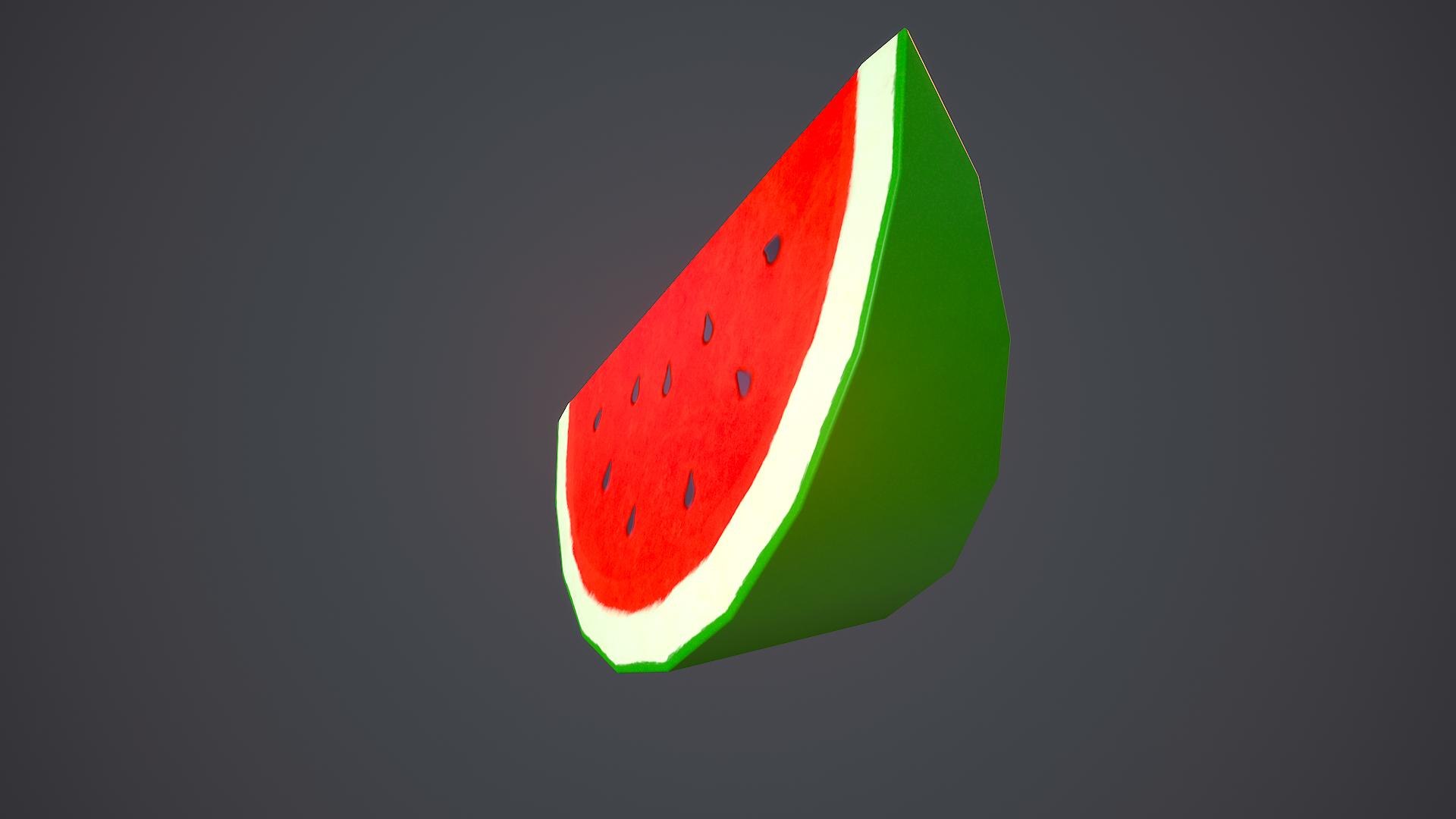 Stylized Watermelon 3D Model - TurboSquid 1885167