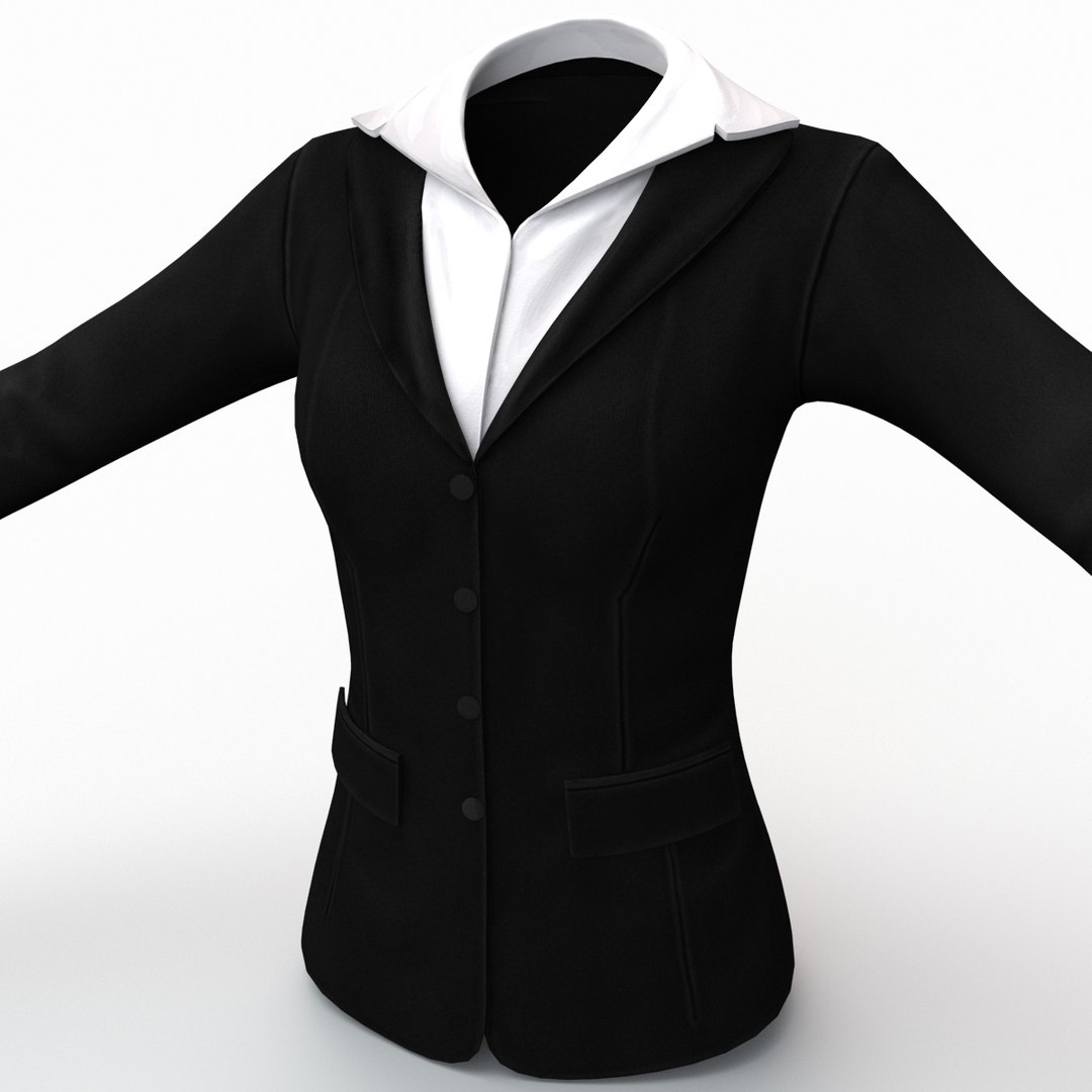 3d Female Jacket Model