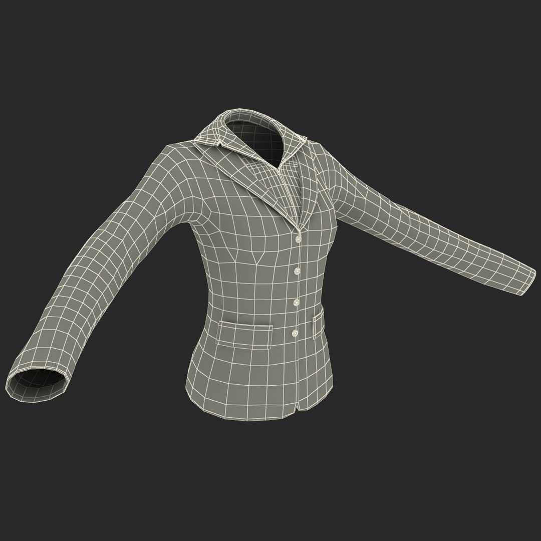 3d Female Jacket Model