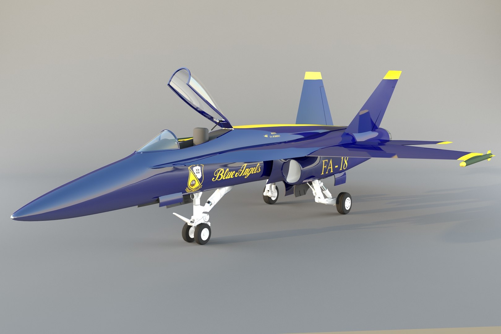Aircraft Fa-18 3d Model
