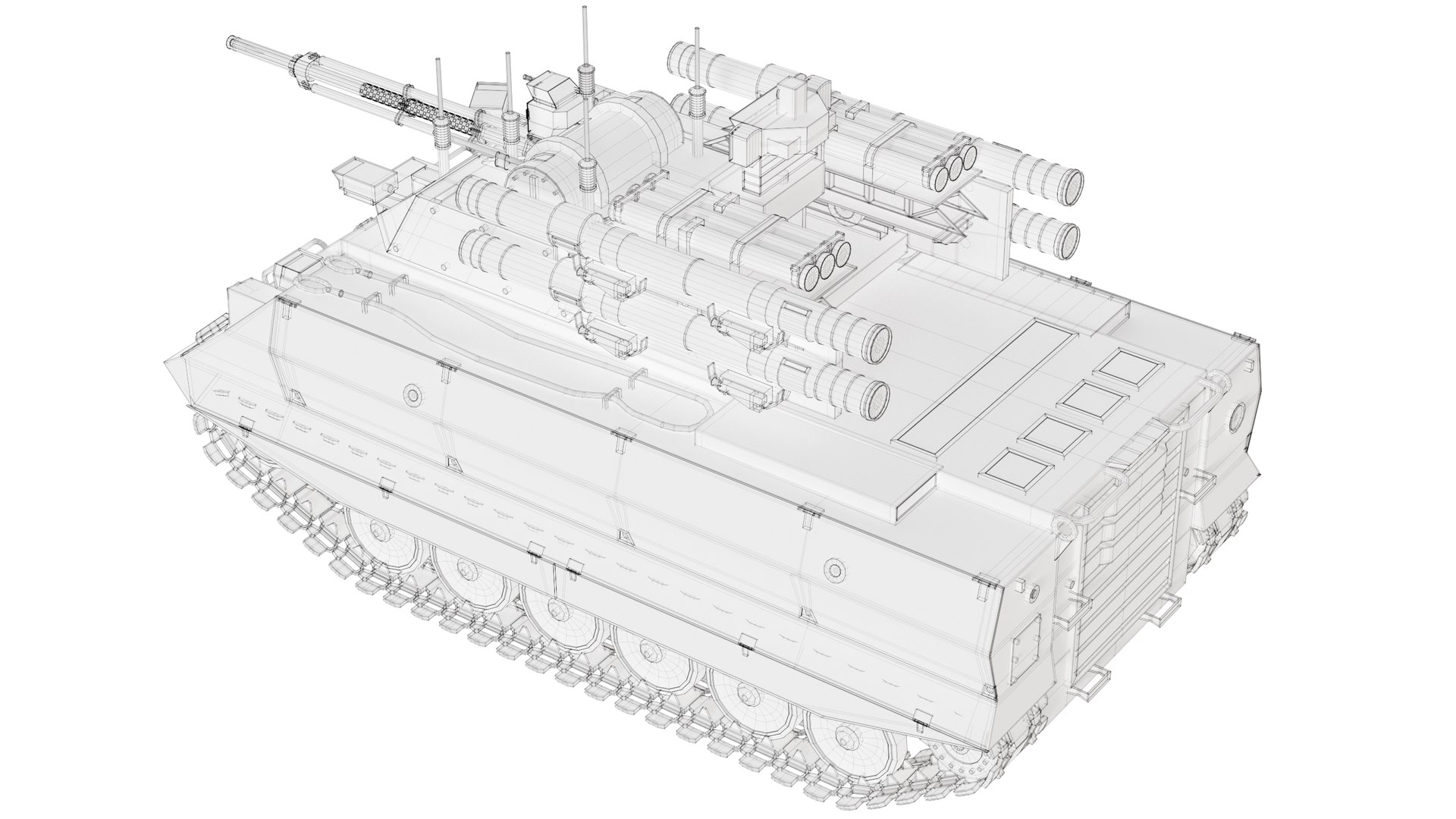 Uran-9 Unmanned Combat Ground Vehicle model - TurboSquid 2073937