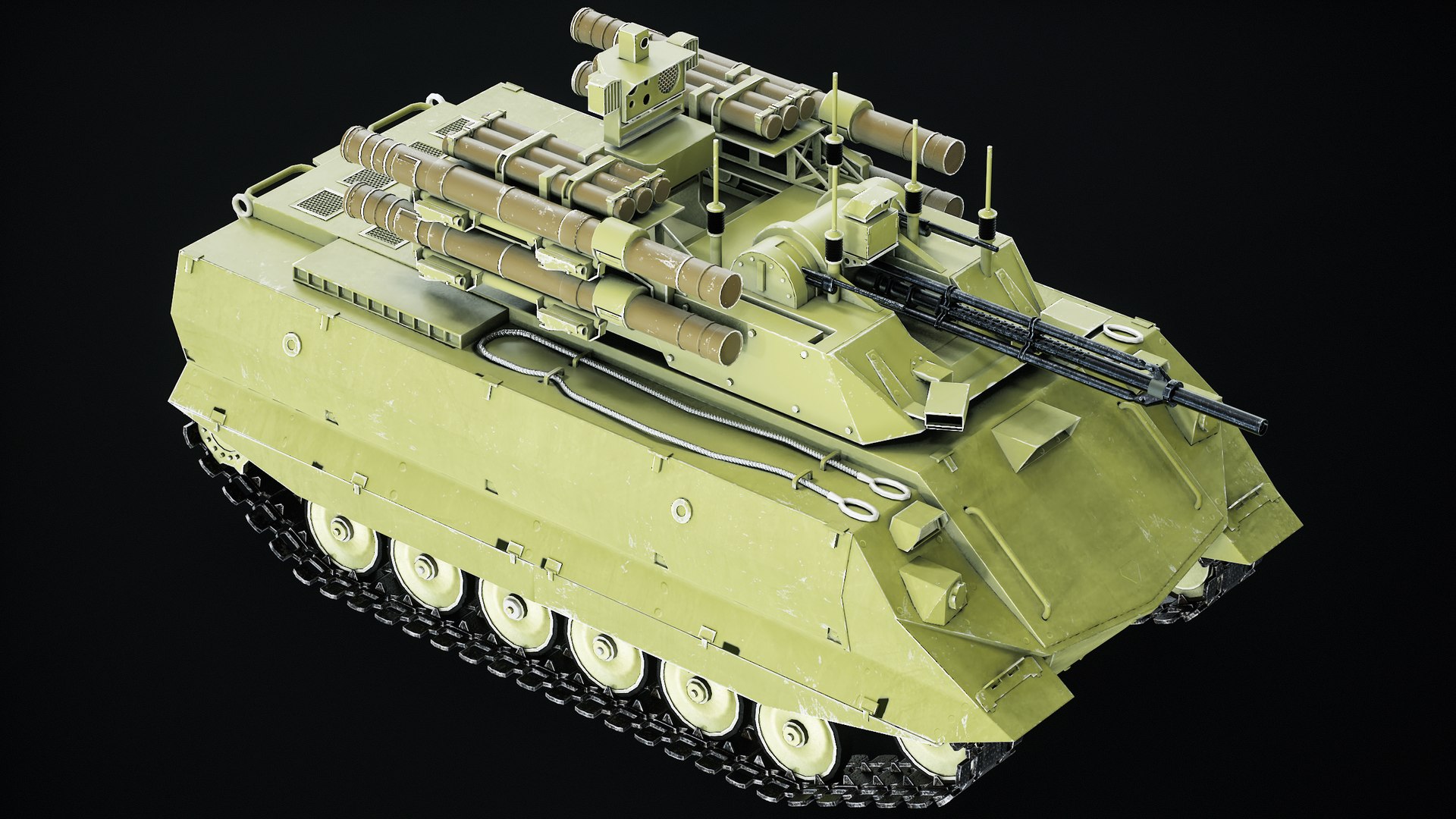 Uran-9 Unmanned Combat Ground Vehicle Model - TurboSquid 2073937
