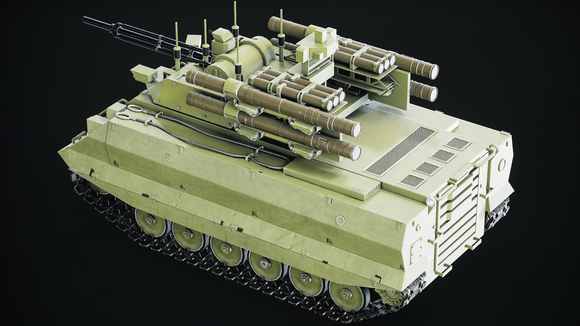 Uran-9 Unmanned Combat Ground Vehicle Model - TurboSquid 2073937