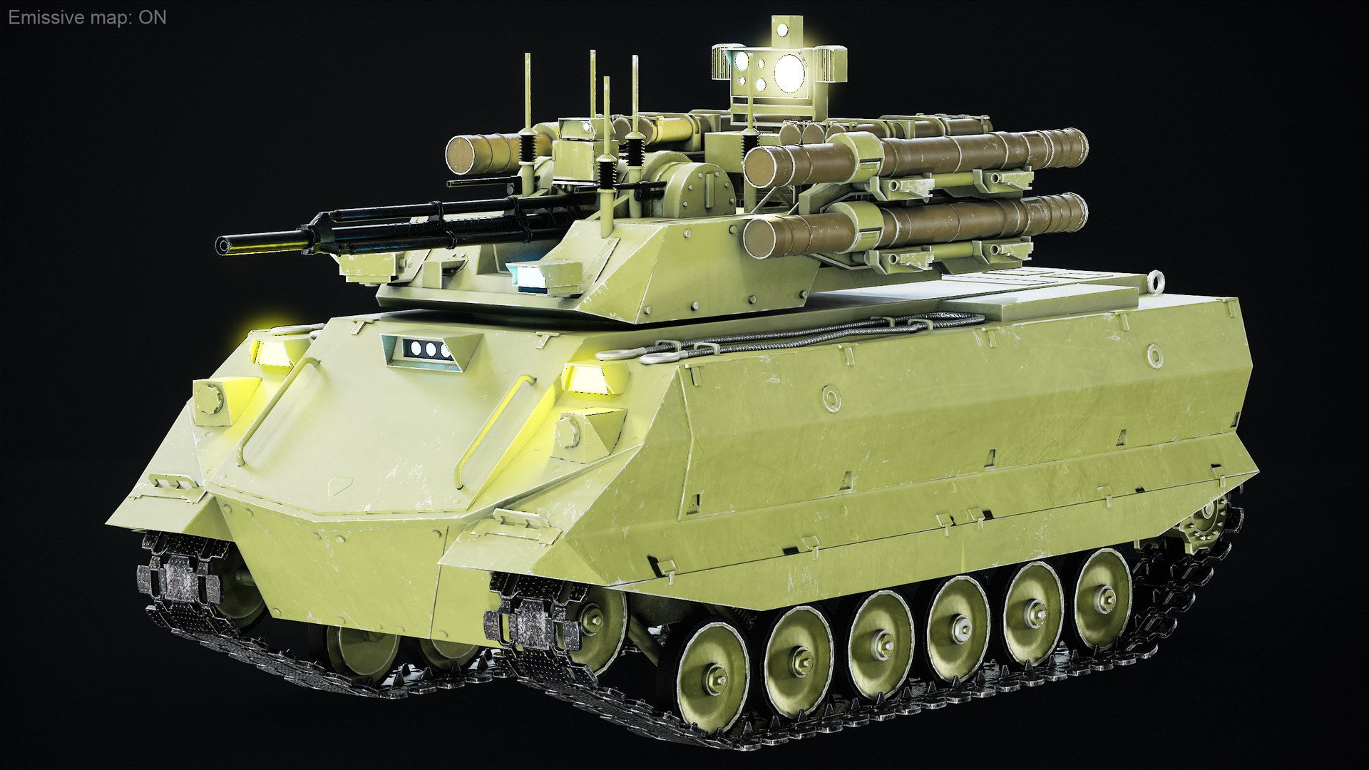 Uran-9 Unmanned Combat Ground Vehicle Model - TurboSquid 2073937
