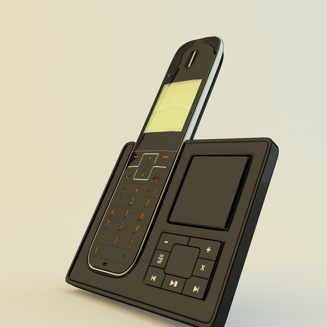 Landline Phone Philips 3d Model