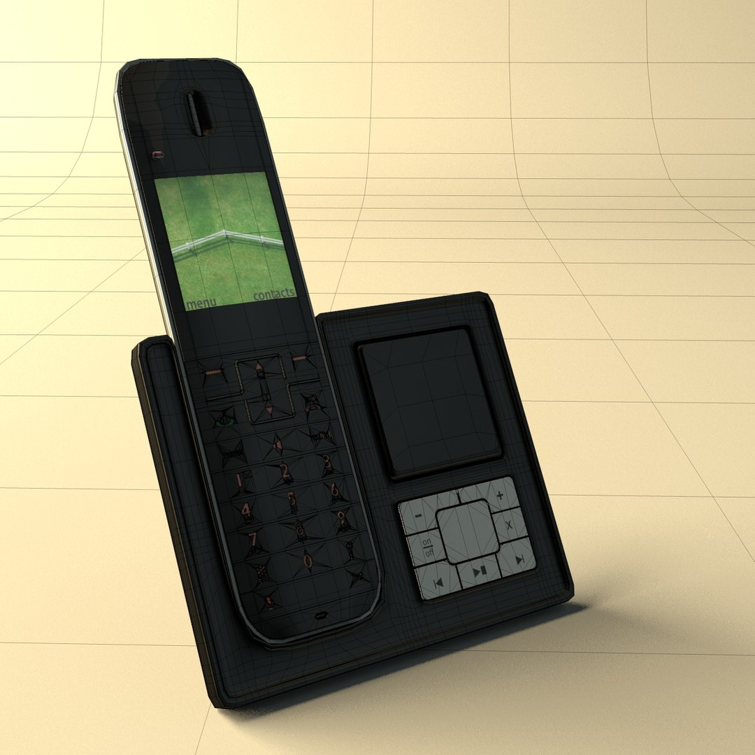 Landline Phone Philips 3d Model