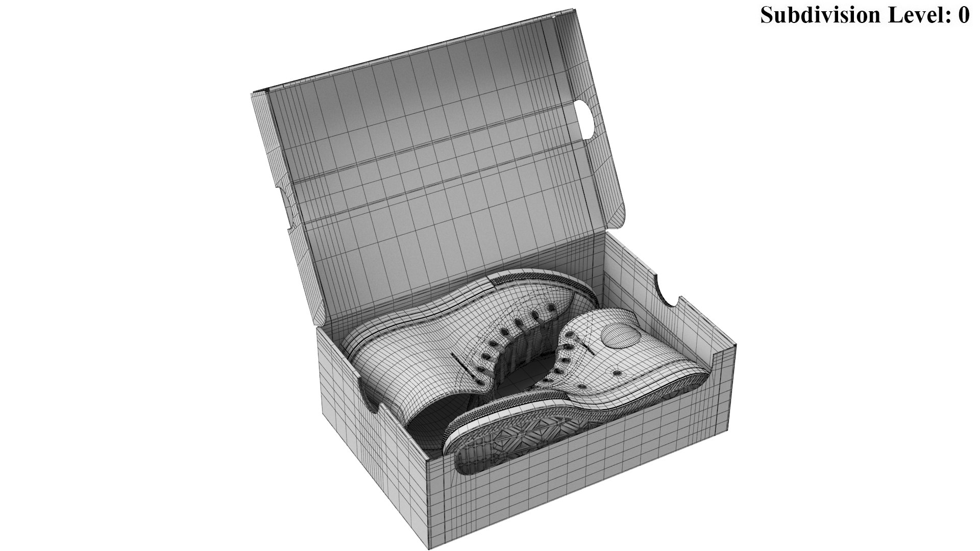 Detailed Sneakers Shoebox 3D Model - TurboSquid 2216863