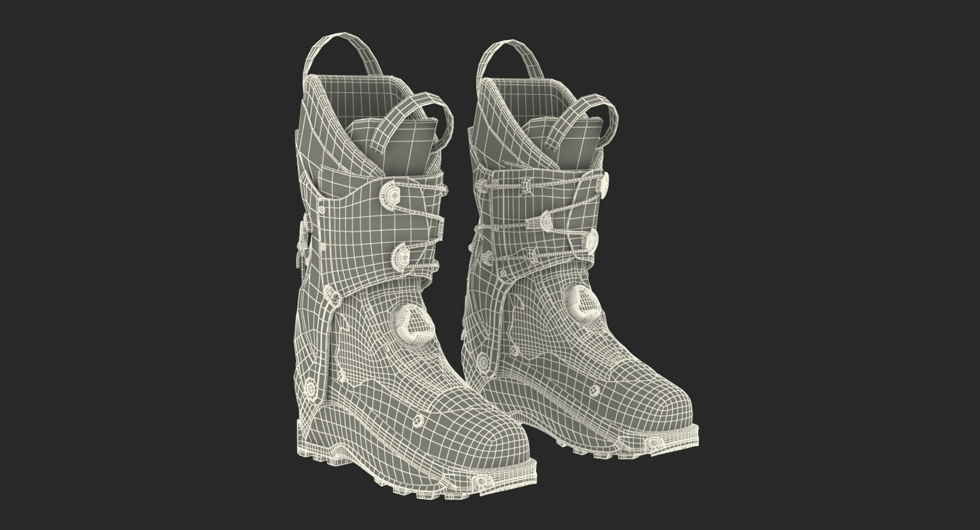 3D ski boots model - TurboSquid 1260751