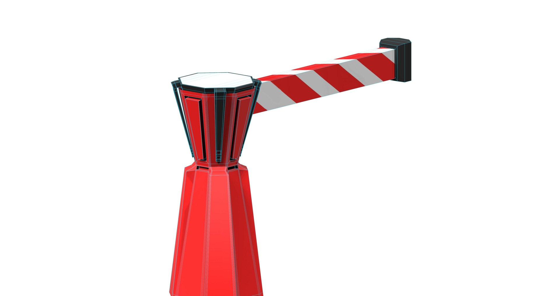 Aluminium Automation Traffic Car Barrier 3D Model - TurboSquid 2084345