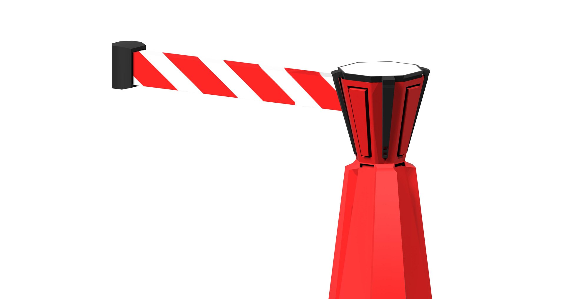 Aluminium Automation Traffic Car Barrier 3D Model - TurboSquid 2084345