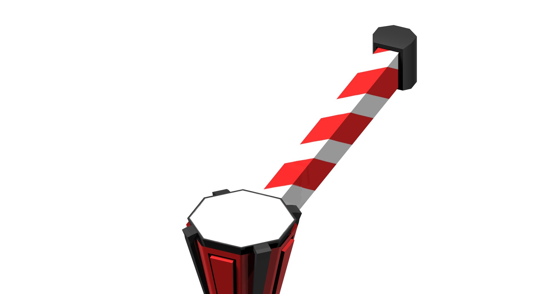 Aluminium Automation Traffic Car Barrier 3D Model - TurboSquid 2084345