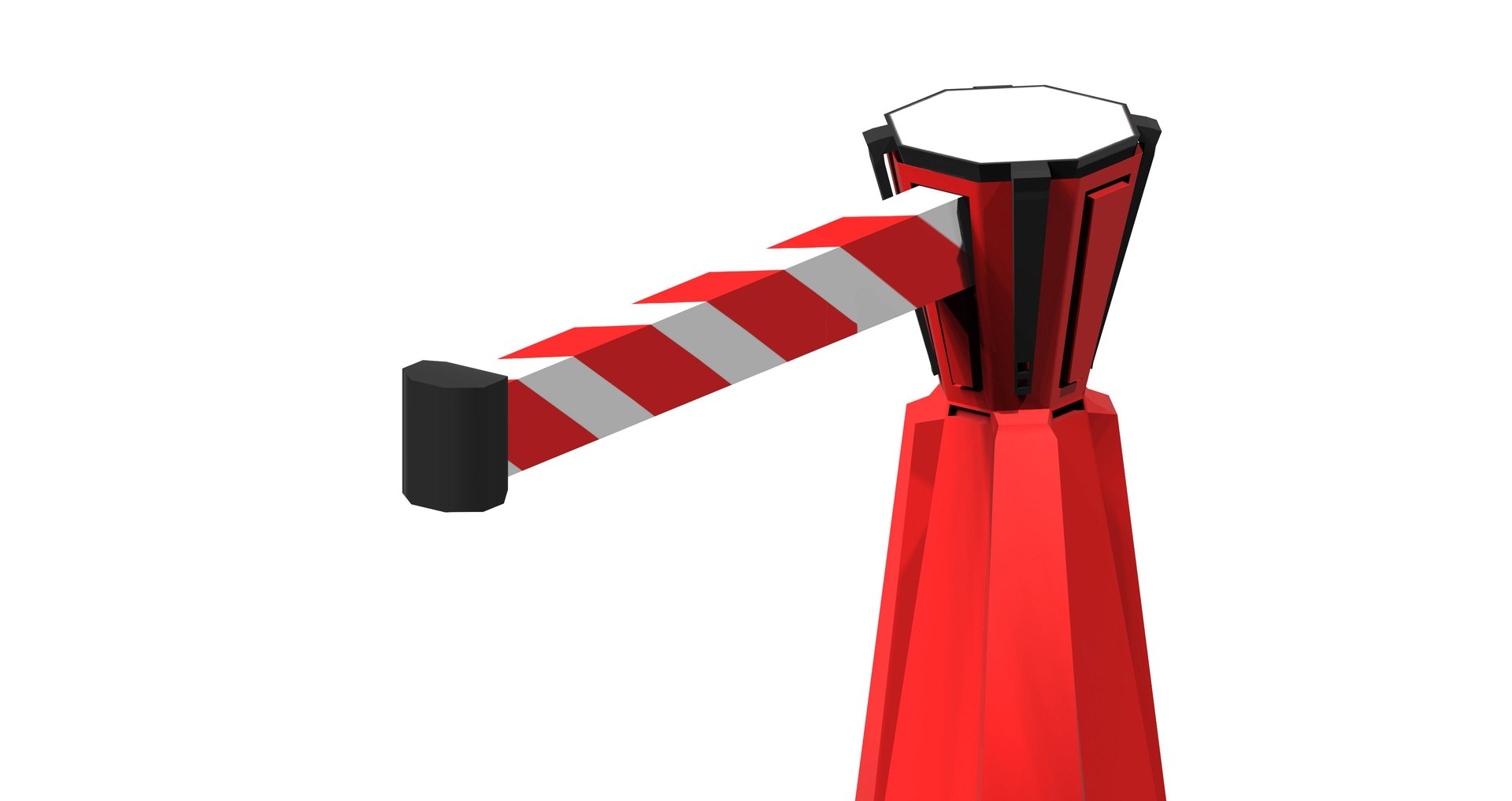 Aluminium Automation Traffic Car Barrier 3D Model - TurboSquid 2084345