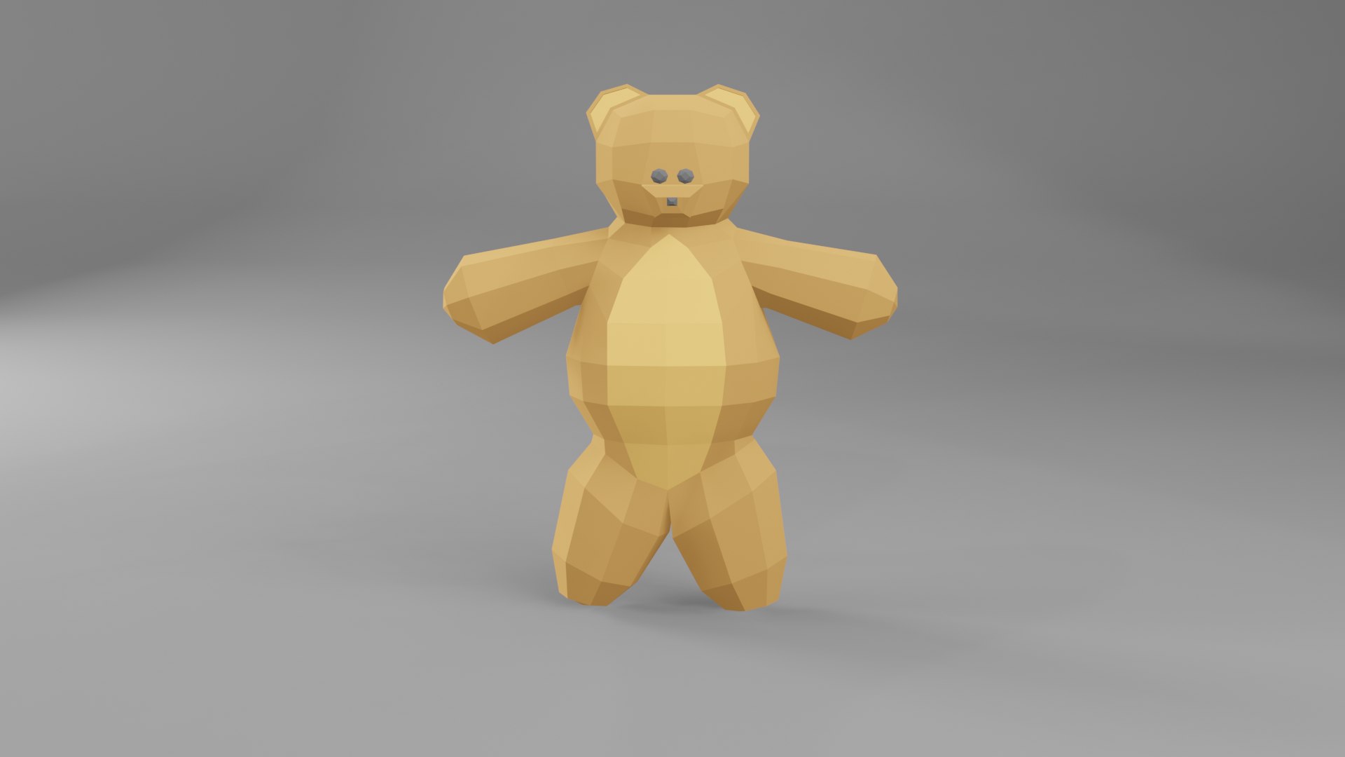 Free 3D Lowpoly 3D Teddy Bear Model - TurboSquid 2220256