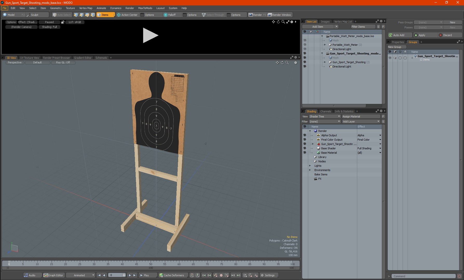 3D Gun Sport Target Shooting Model - TurboSquid 1985302