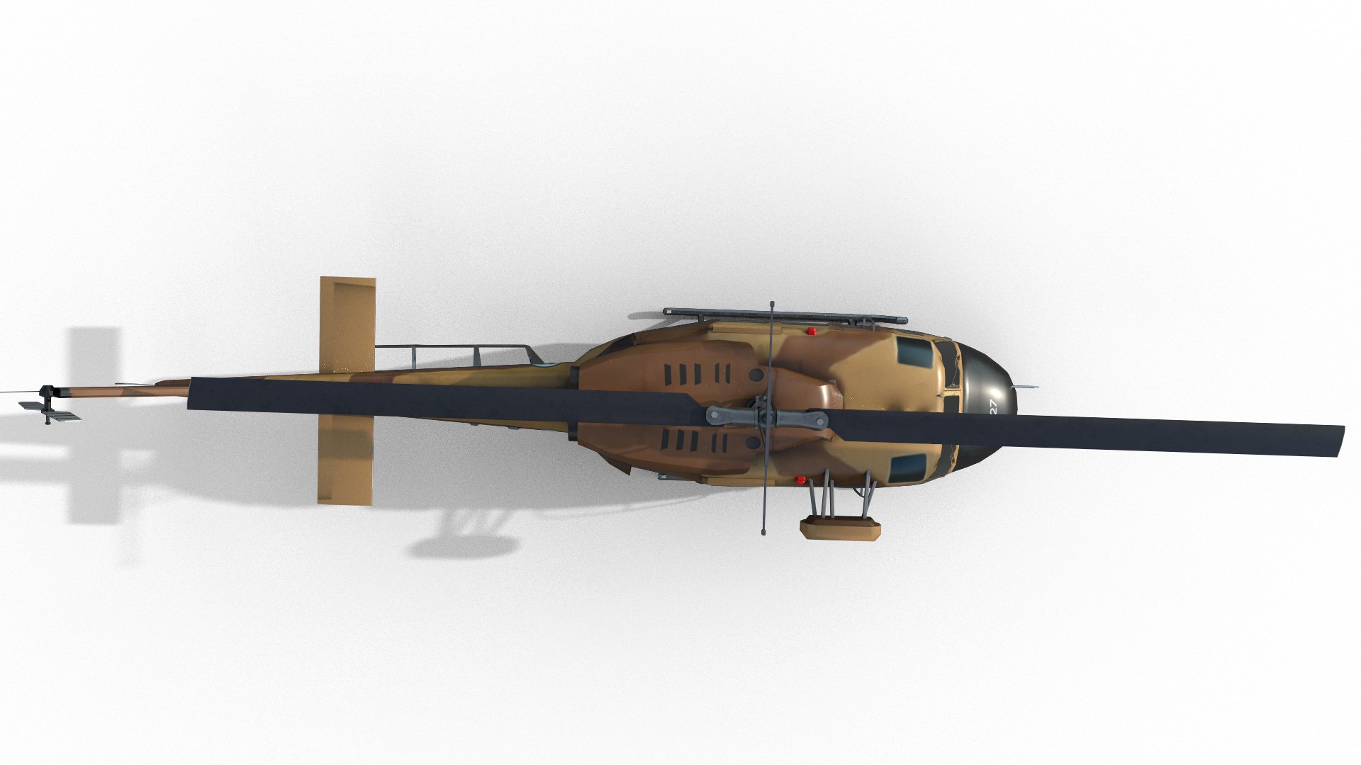 B212 Saudi Arabia Helicopter 3D Model - TurboSquid 2189046