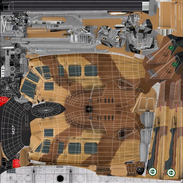 modelo 3d Helicóptero B212 de Arabia Saudita - TurboSquid 2189046