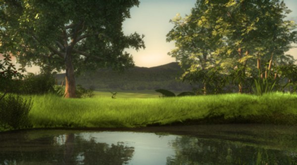 c4d landscape forest