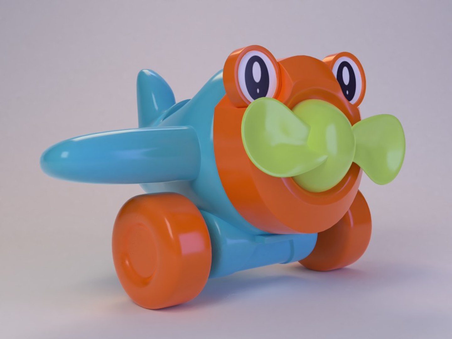 Cute toy plane 3D model - TurboSquid 1542649