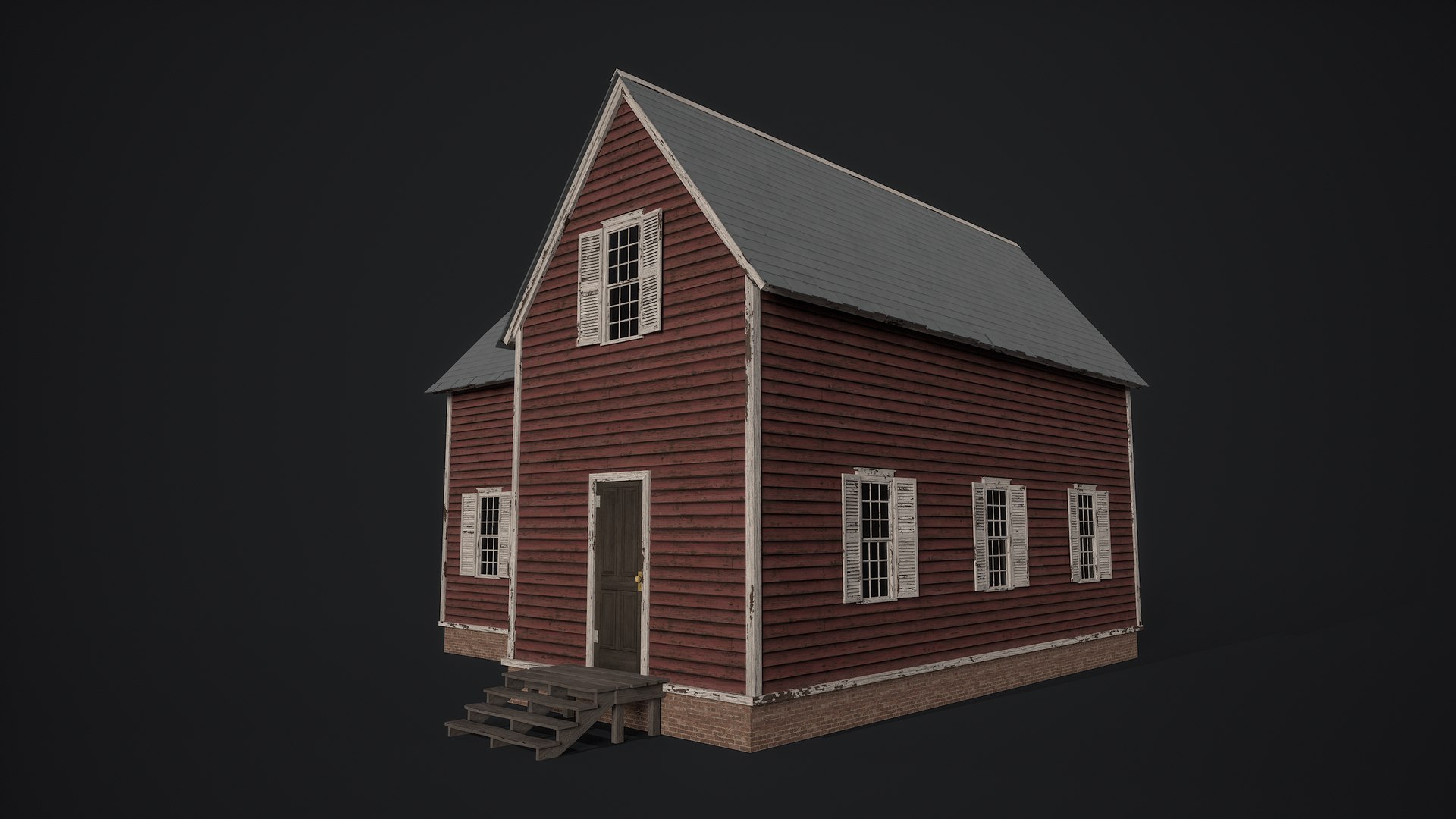3D Farmhouse Model - TurboSquid 2104970