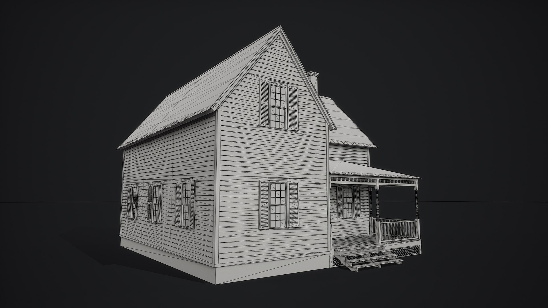 3D Farmhouse Model - TurboSquid 2104970
