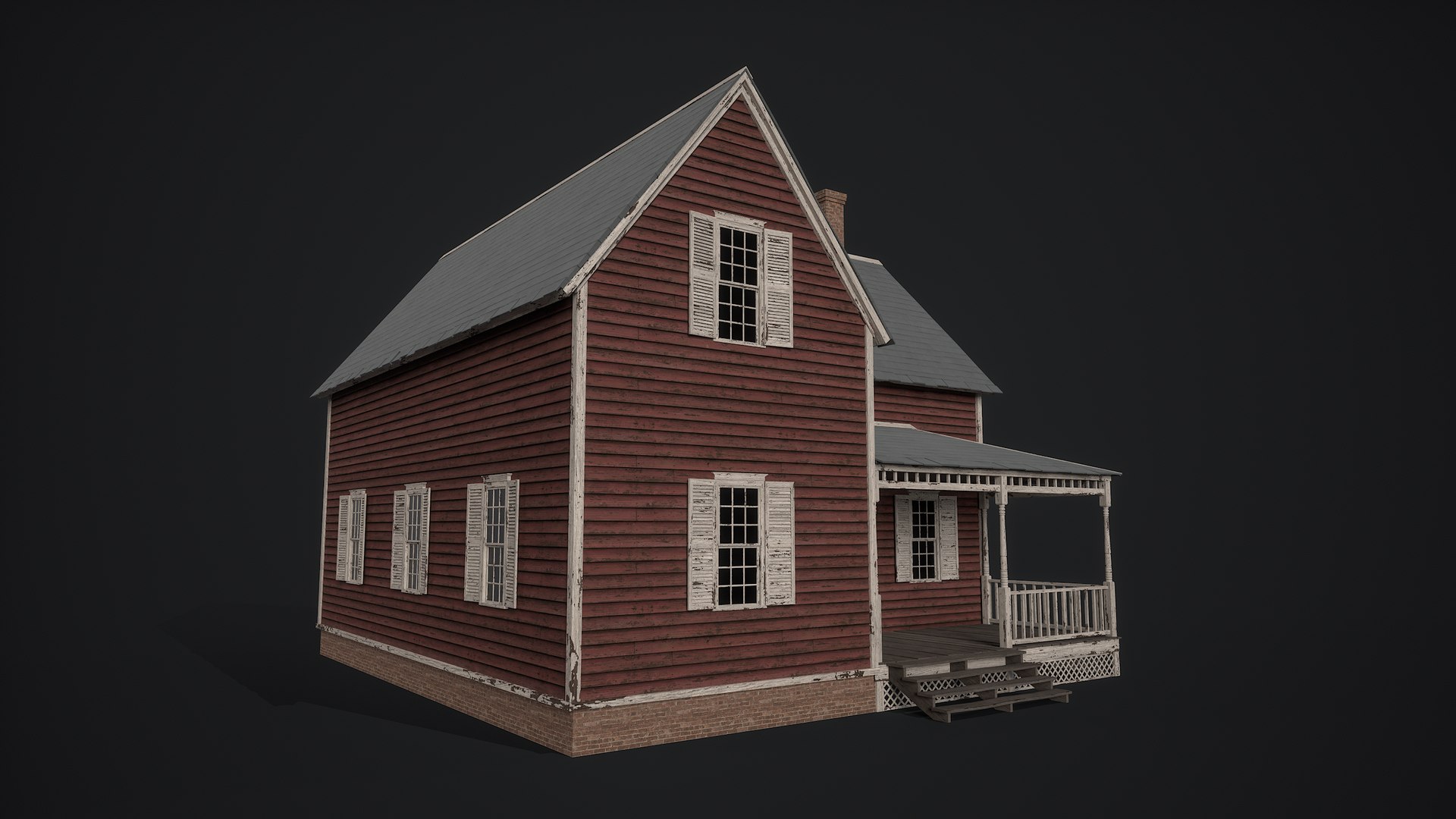 3D Farmhouse Model - TurboSquid 2104970