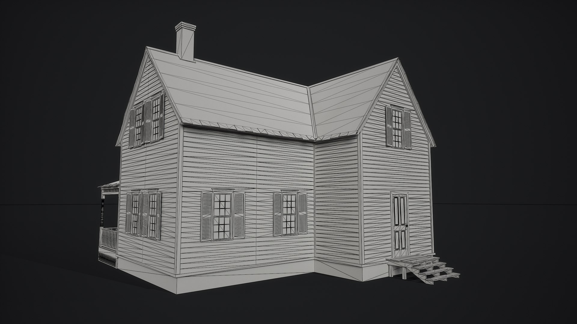 3D Farmhouse Model - TurboSquid 2104970