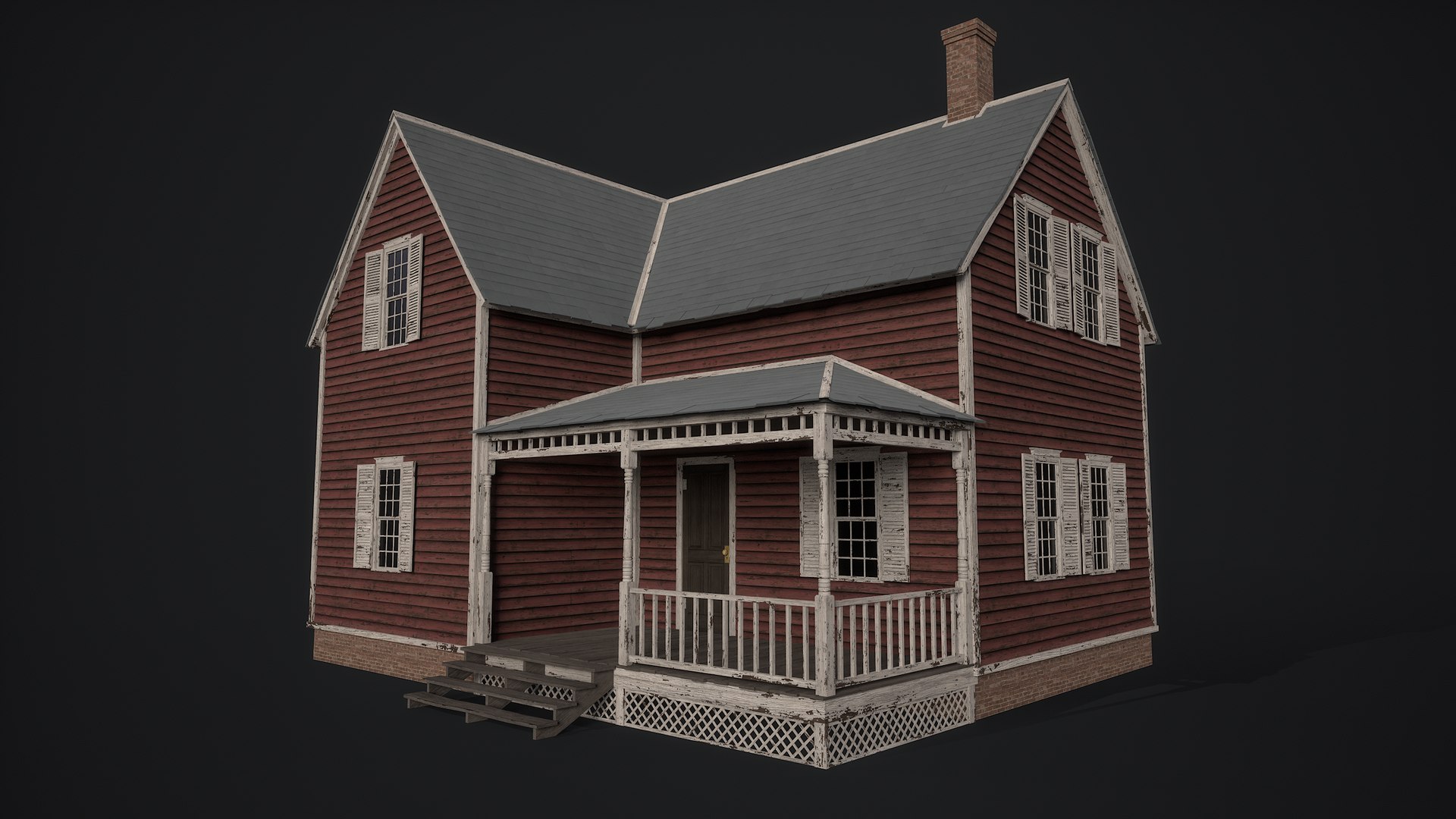 3D Farmhouse Model - TurboSquid 2104970