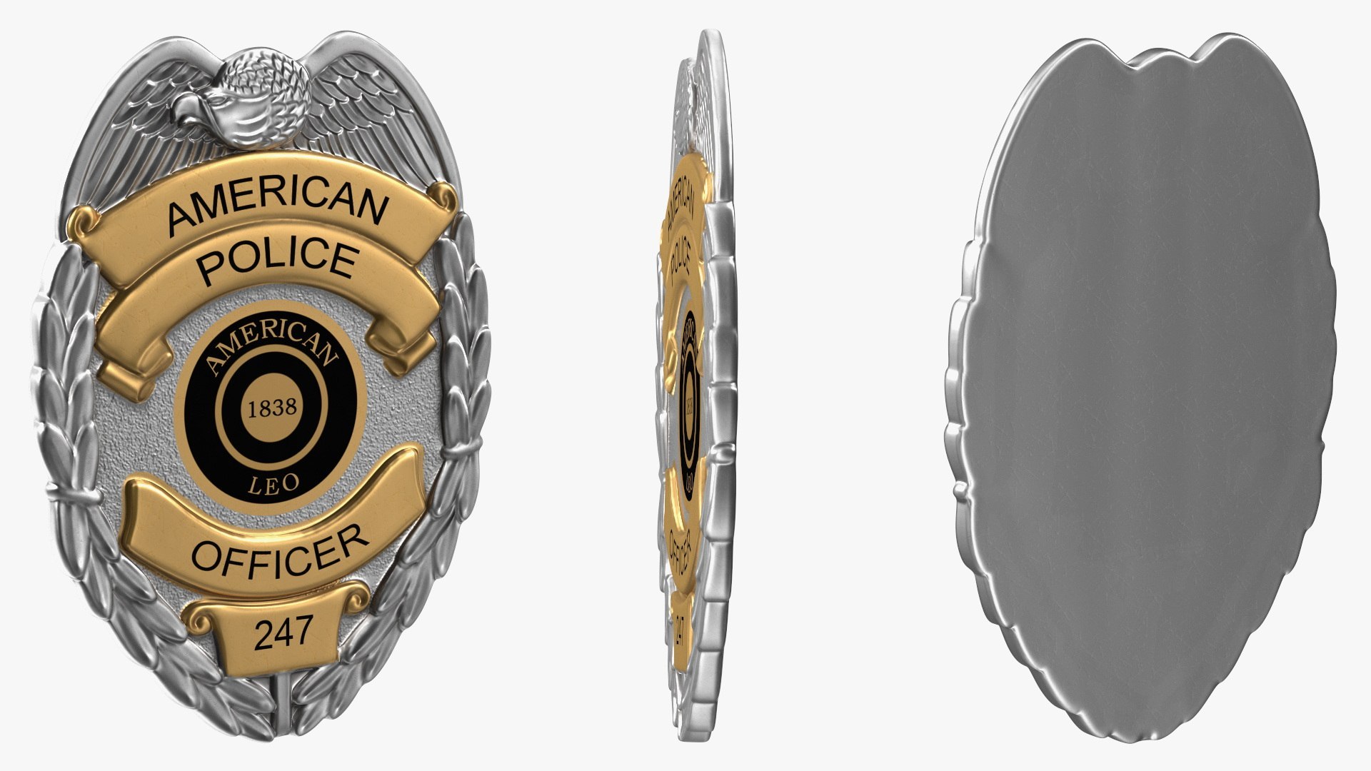 Police Badges Collection 3 3D Model - TurboSquid 2200316