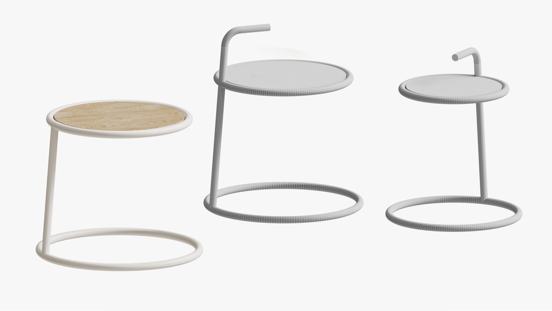 Coffee table CIRC White 3D - TurboSquid 1998862